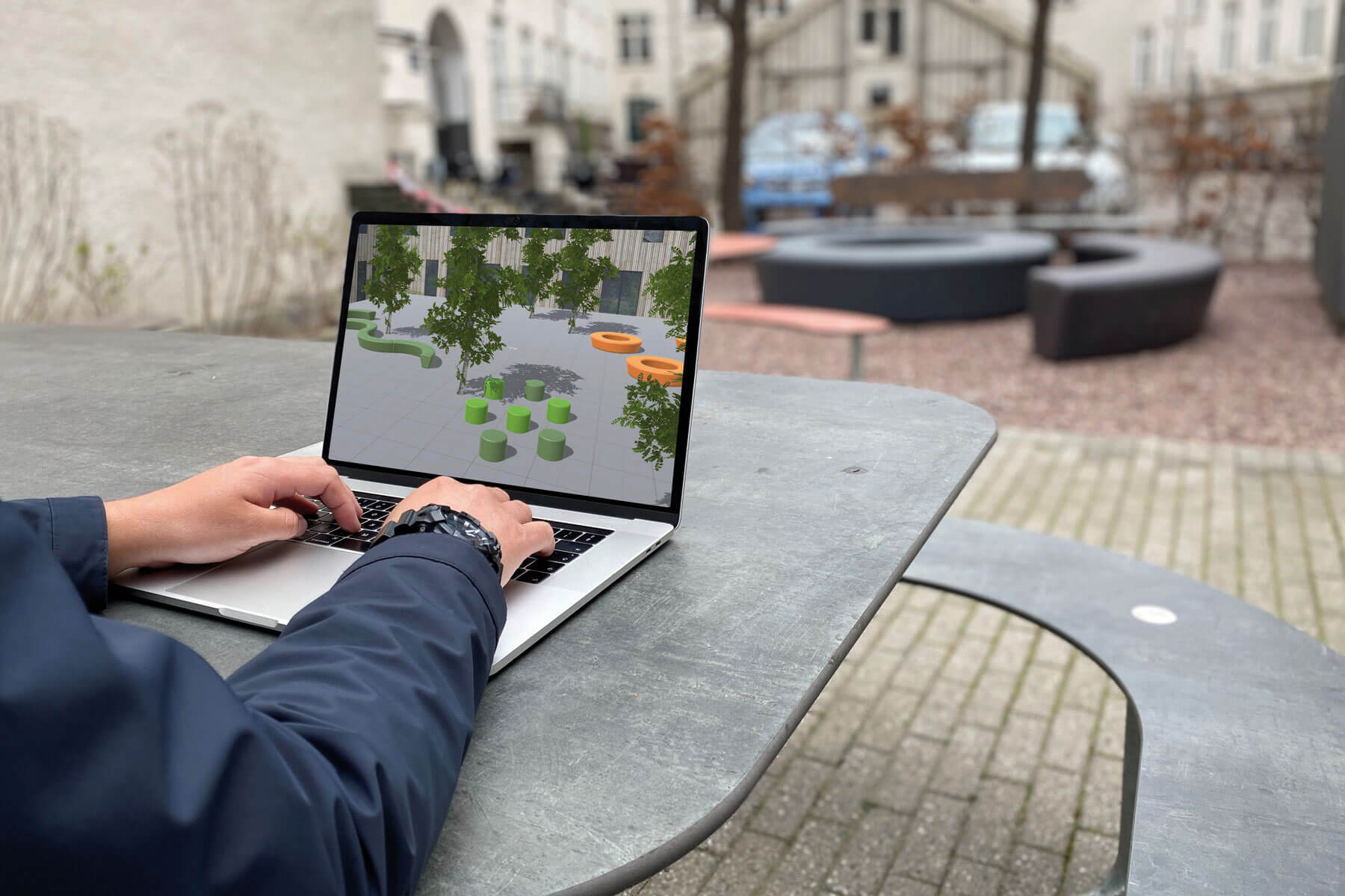 Loop Circle – Cirkulær bænk til byrum